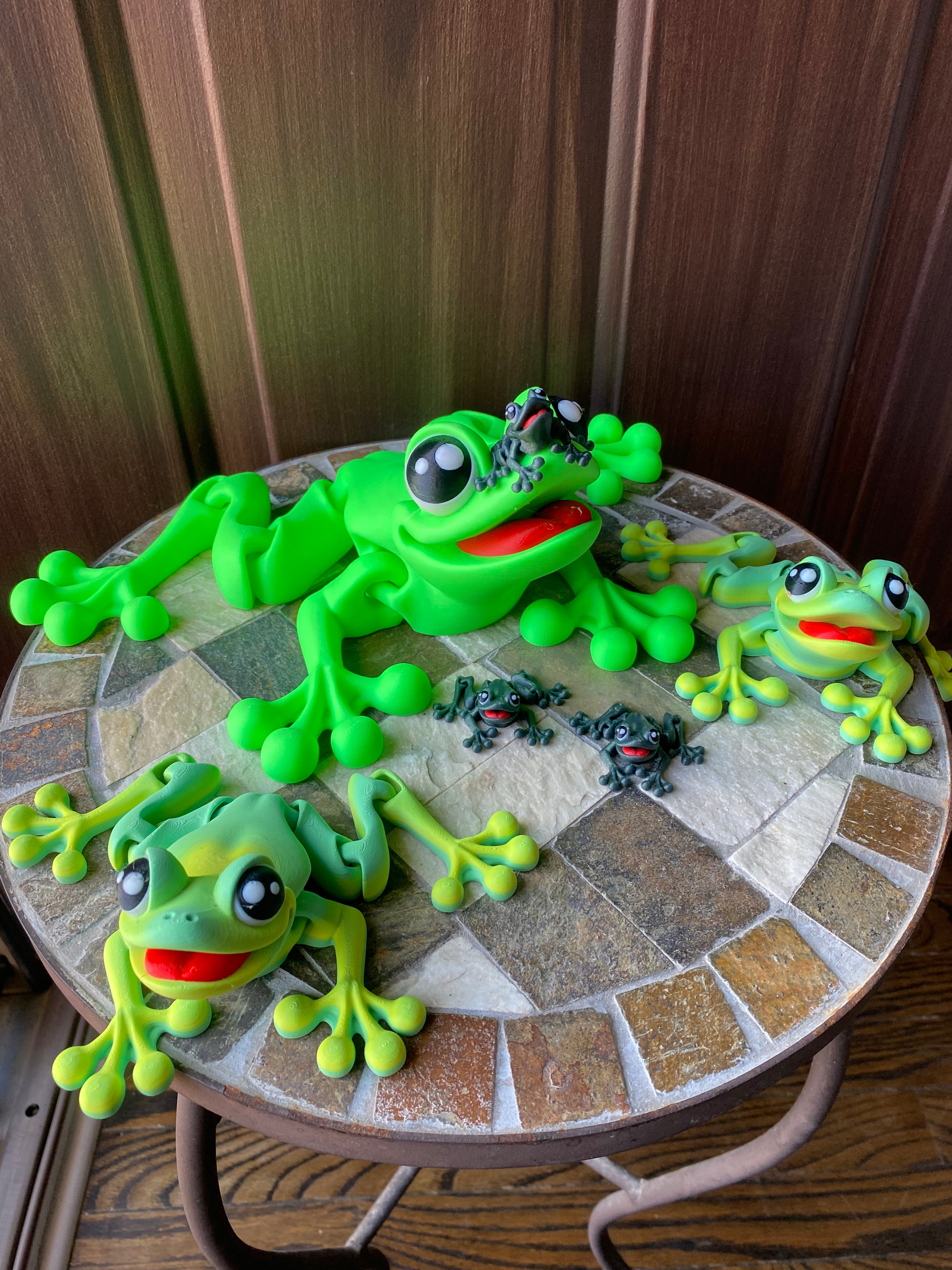 Little Flexi Articulated Tree Frog Fidget Toys and Keychains – Hometown 3D